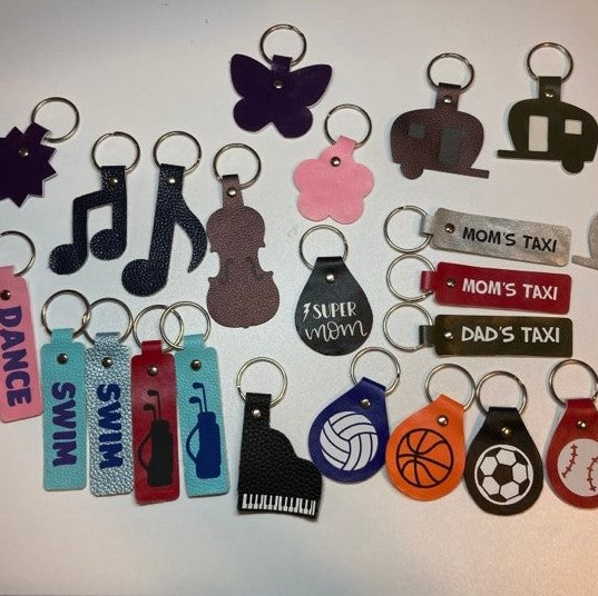 Faux Leather Key Fobs – Happy Craft Designs