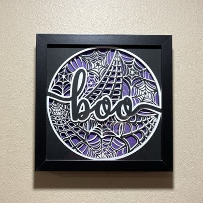 Boo - Layered Art Shadow Box , Multiple options available – Happy Craft ...