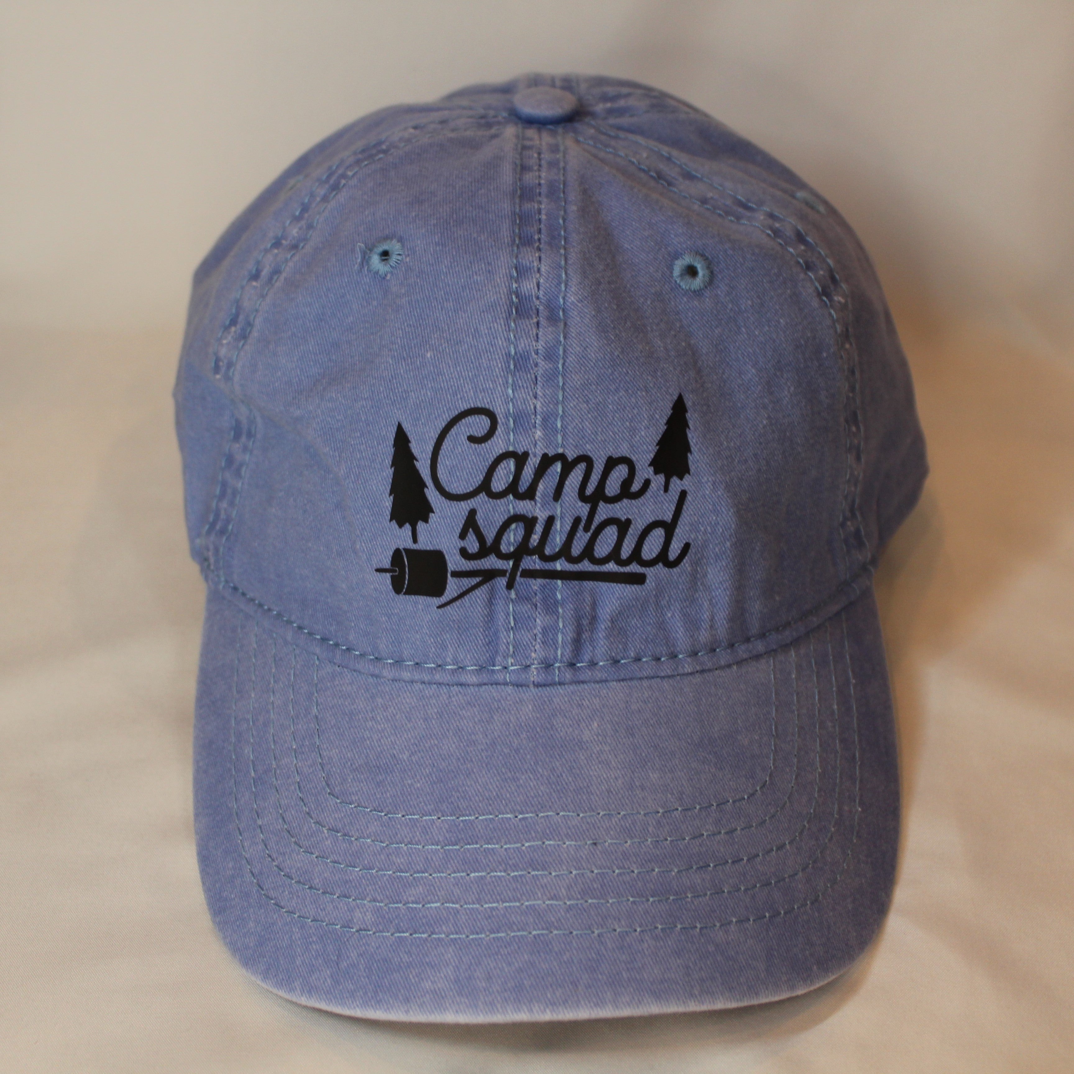 Camp Squad Baseball Cap, Multiple Colors Available – Happy Craft Designs