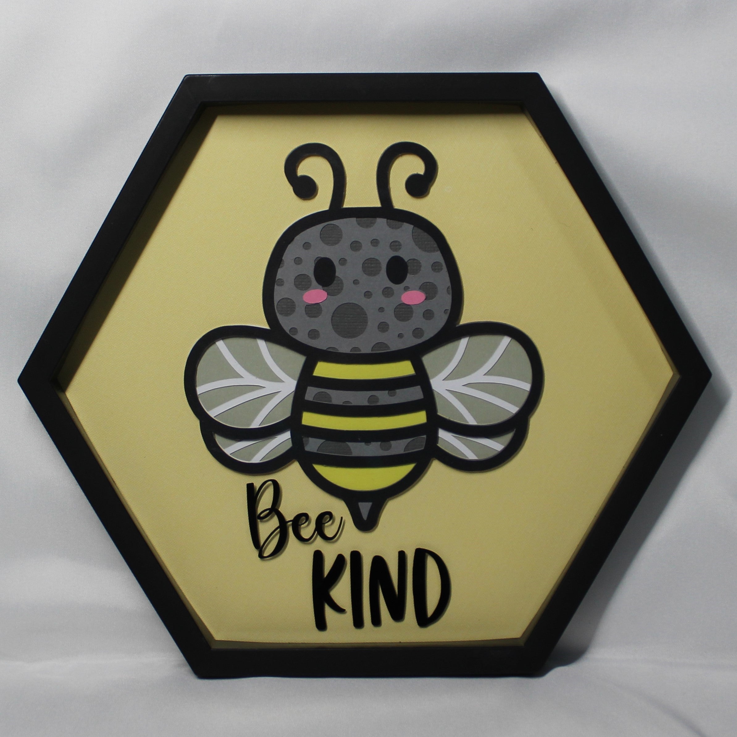 Bee Kind- Layered Wall Art, Multiple Colors Available – Happy Craft Designs