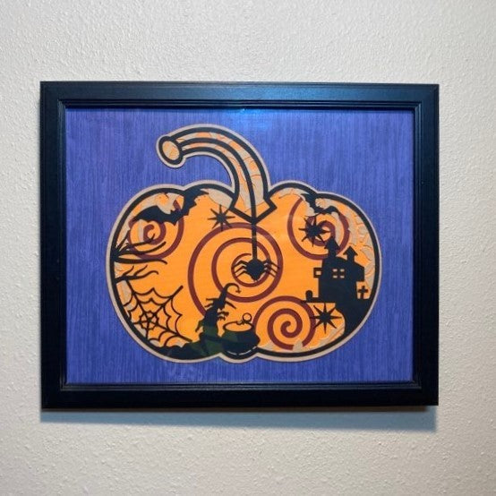 Layered Halloween Pumpkin Scene – Happy Craft Designs